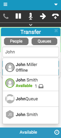 Consult transfer a call in embedded clients - Genesys Cloud Resource Center